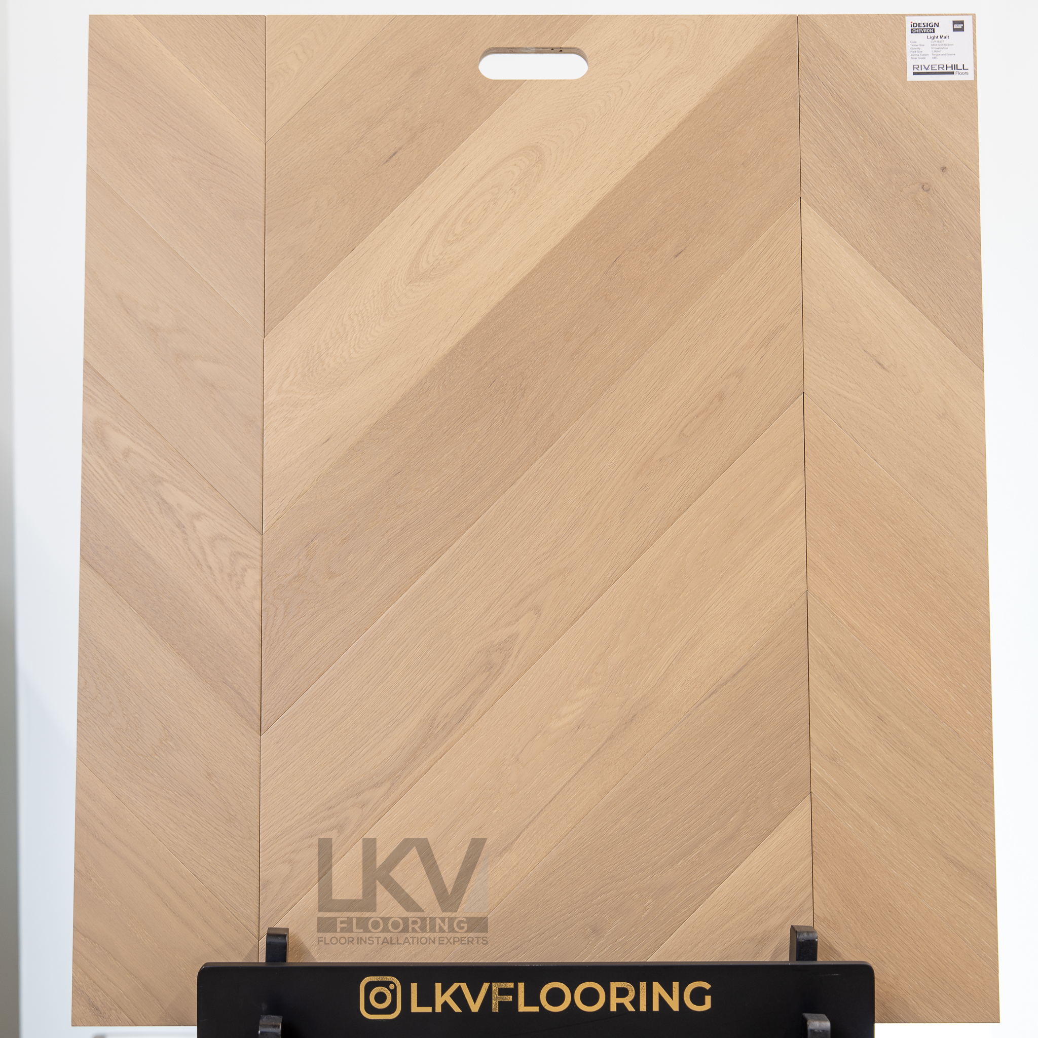 iDesign Chevron - Midnight Grey Engineered Timber Flooring